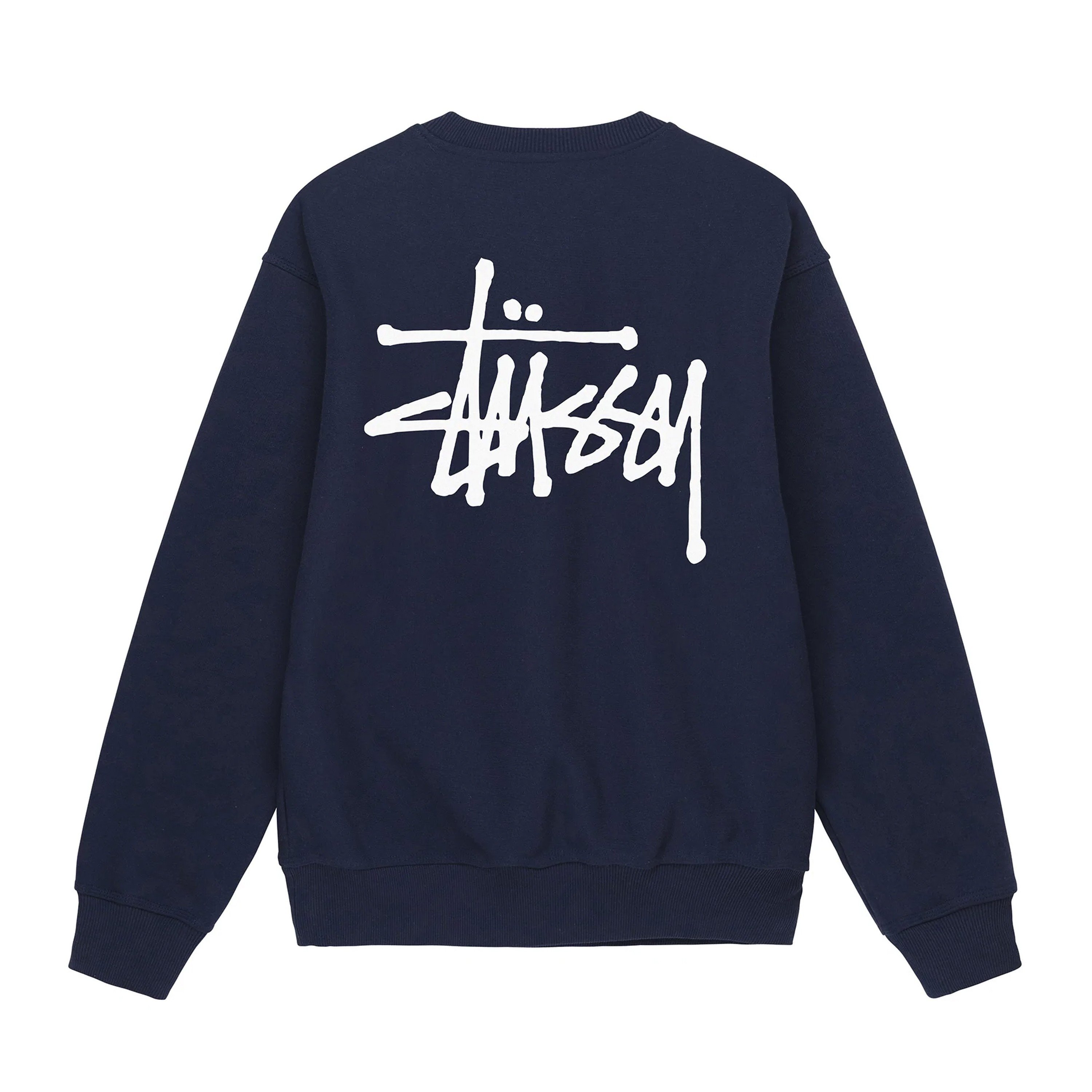 Stussy Basic Stüssy Crew Neck Sweatshirt (Navy) - 1914762-NVY - Consortium Stussy Basic Stüssy Crew Neck Sweatshirt (Navy) - 1914762-NVY - Consortium