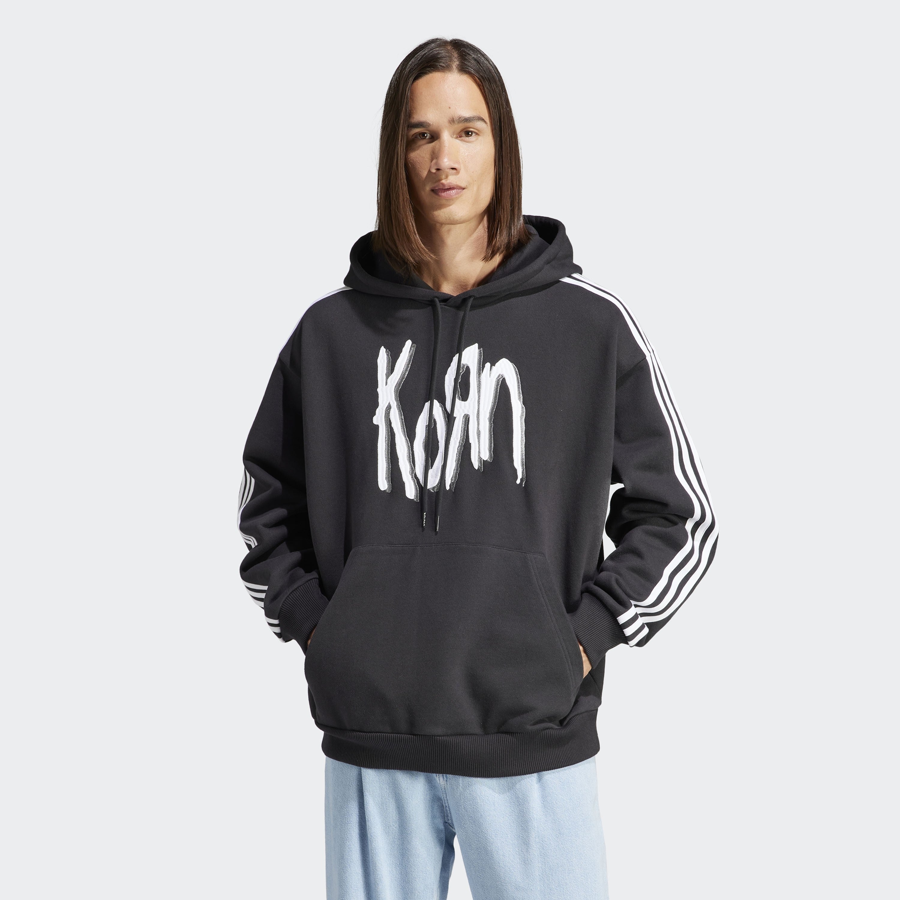 adidas Originals x Korn Pullover Hooded Sweatshirt (Black) - IN9102 ...