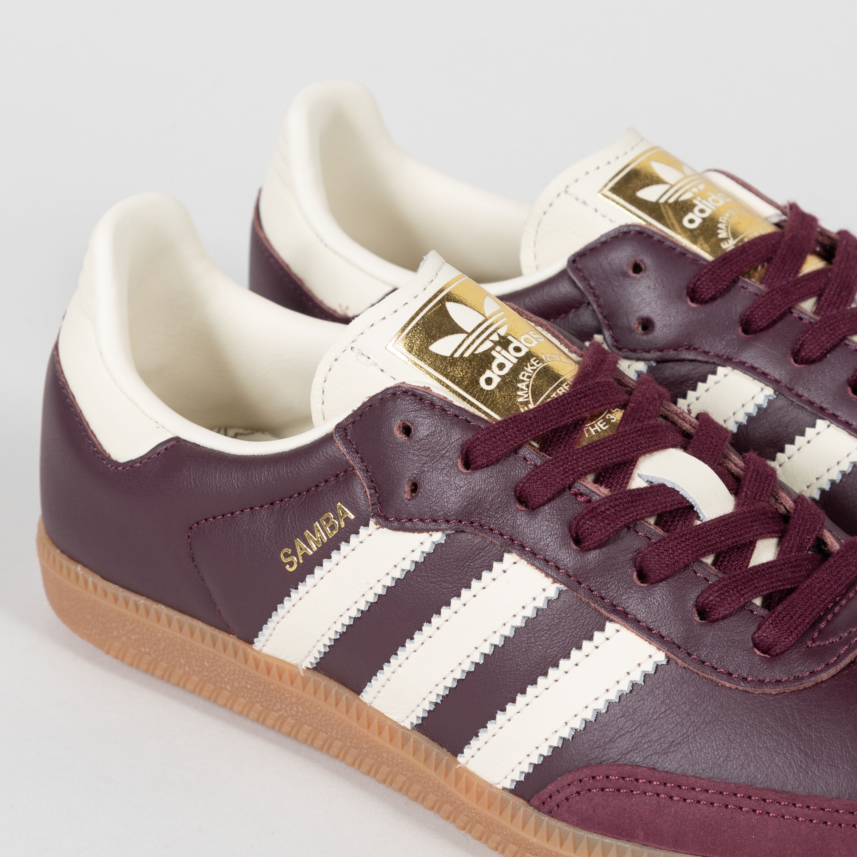 adidas Originals Samba OG W (Maroon/Cream White/Gold Metallic) - ID0477 - Consortium