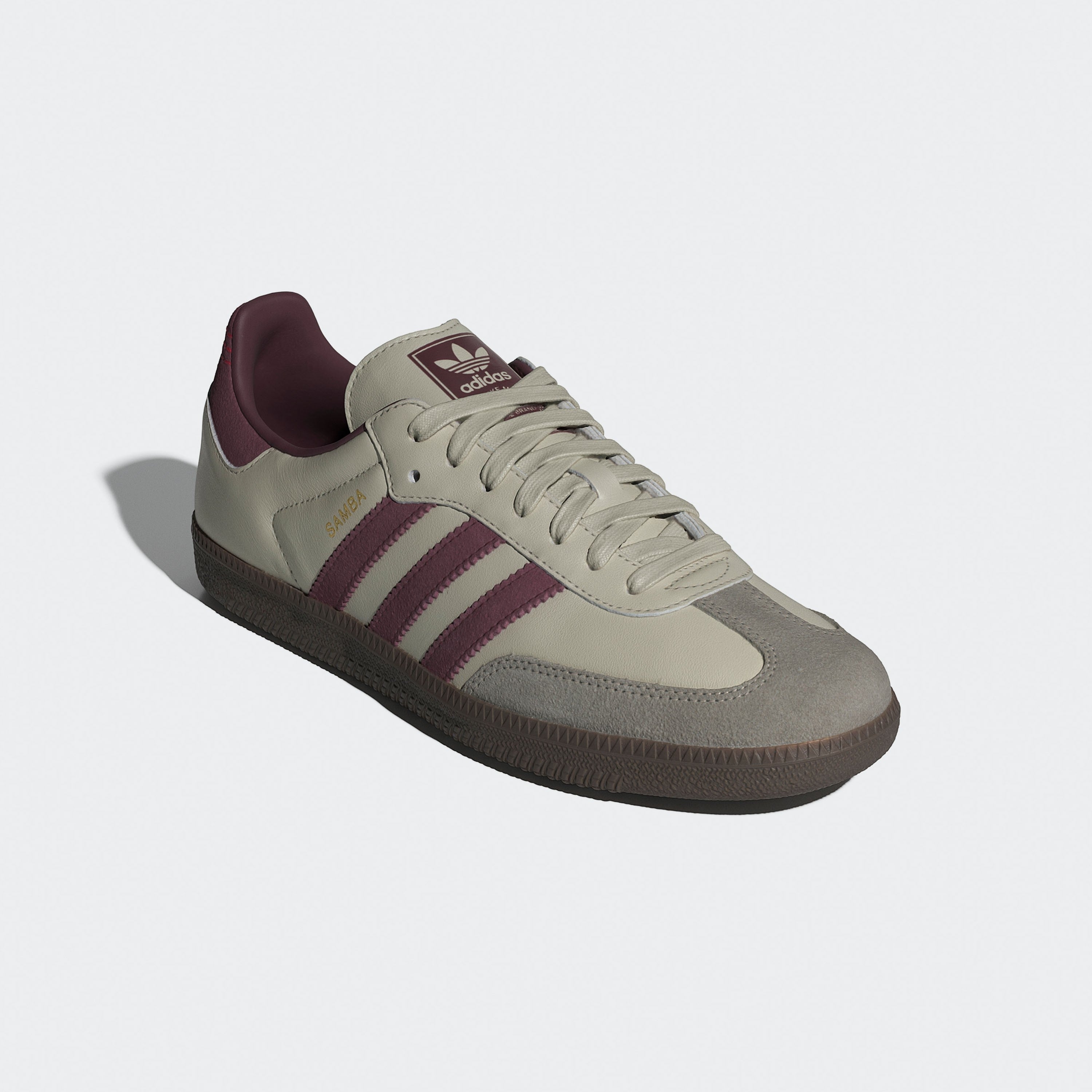 adidas Originals Samba OG (Putty Grey/Maroon/Gold Metallic) - ID1482 ...