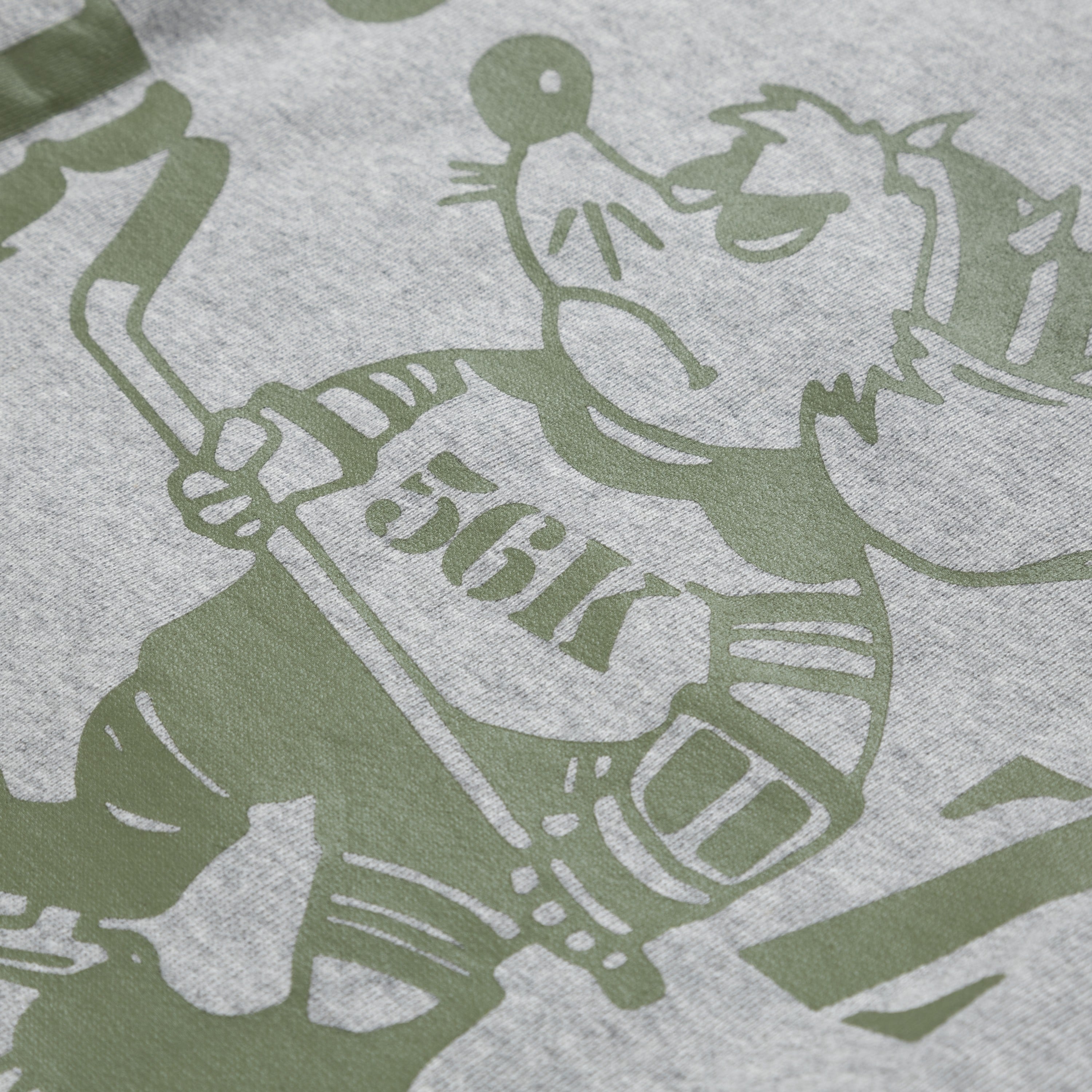 Bronze 56k Rat Crew Neck Sweatshirt (Grey) - BRO-F22-51 - Consortium