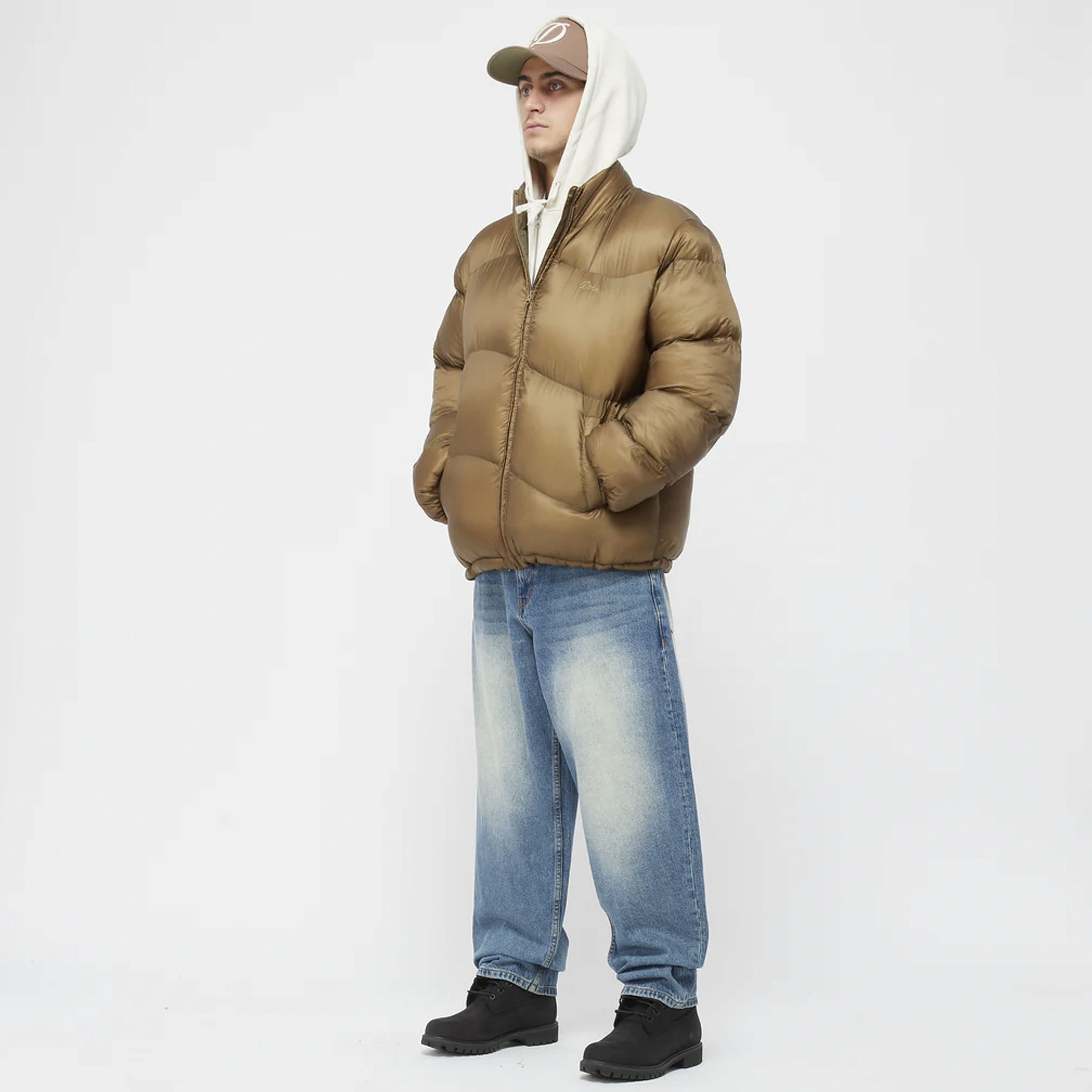 Dime Classic Ripstop Puffer Jacket (Gold) - DIMEHO242GLD - Consortium