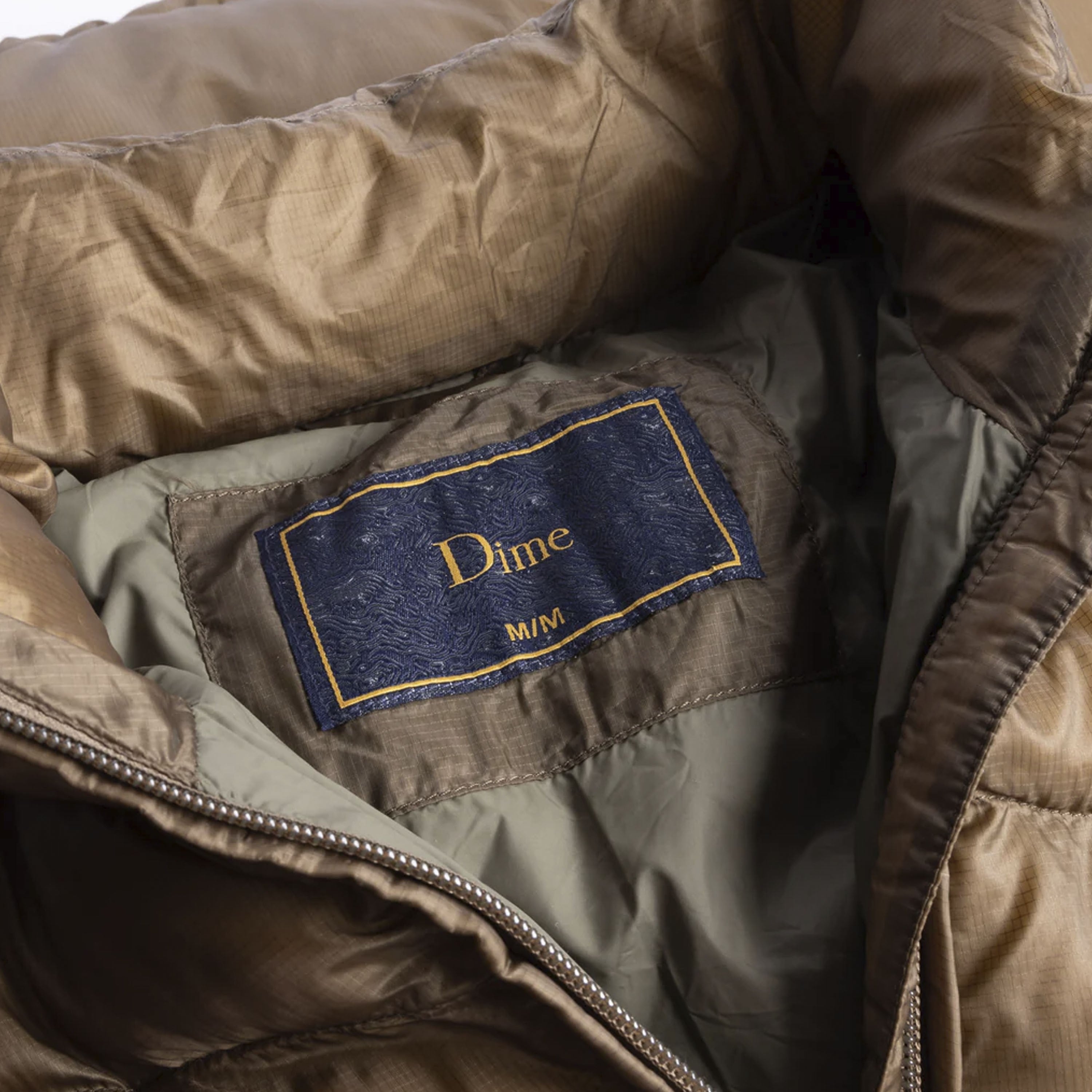 Dime Classic Ripstop Puffer Jacket (Gold) - DIMEHO242GLD - Consortium