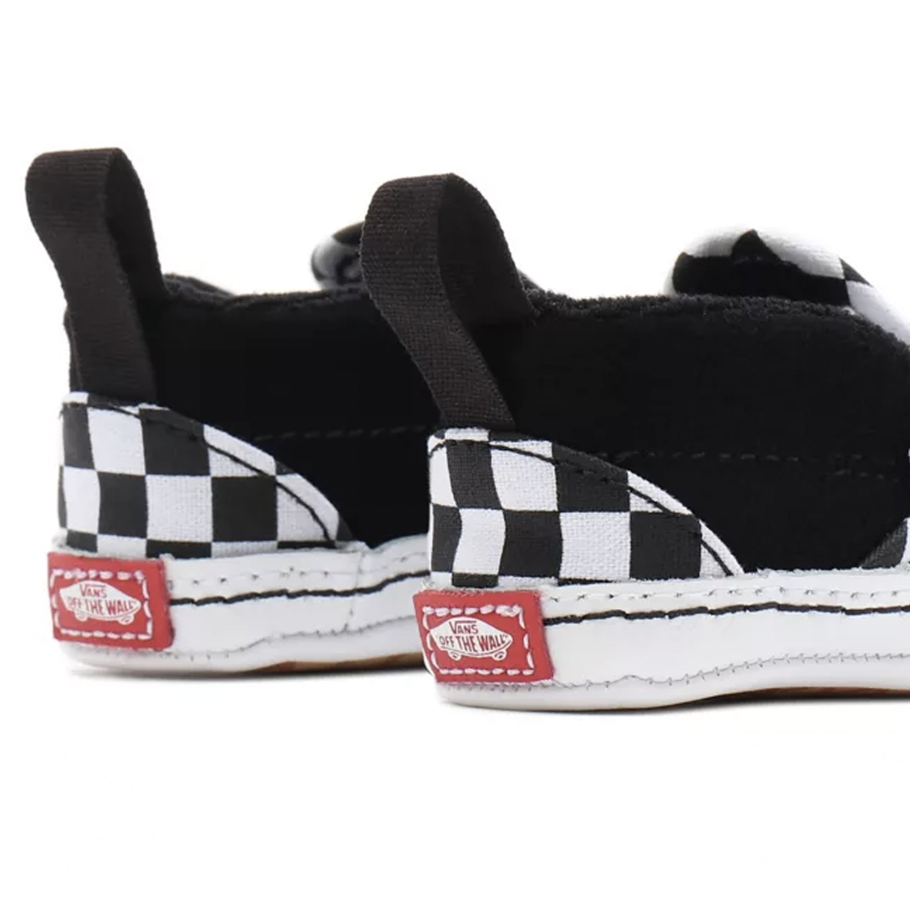 Infant Vans Checker Slip-On V (Black/True White) - VN0A2XSLFB7 - Consortium