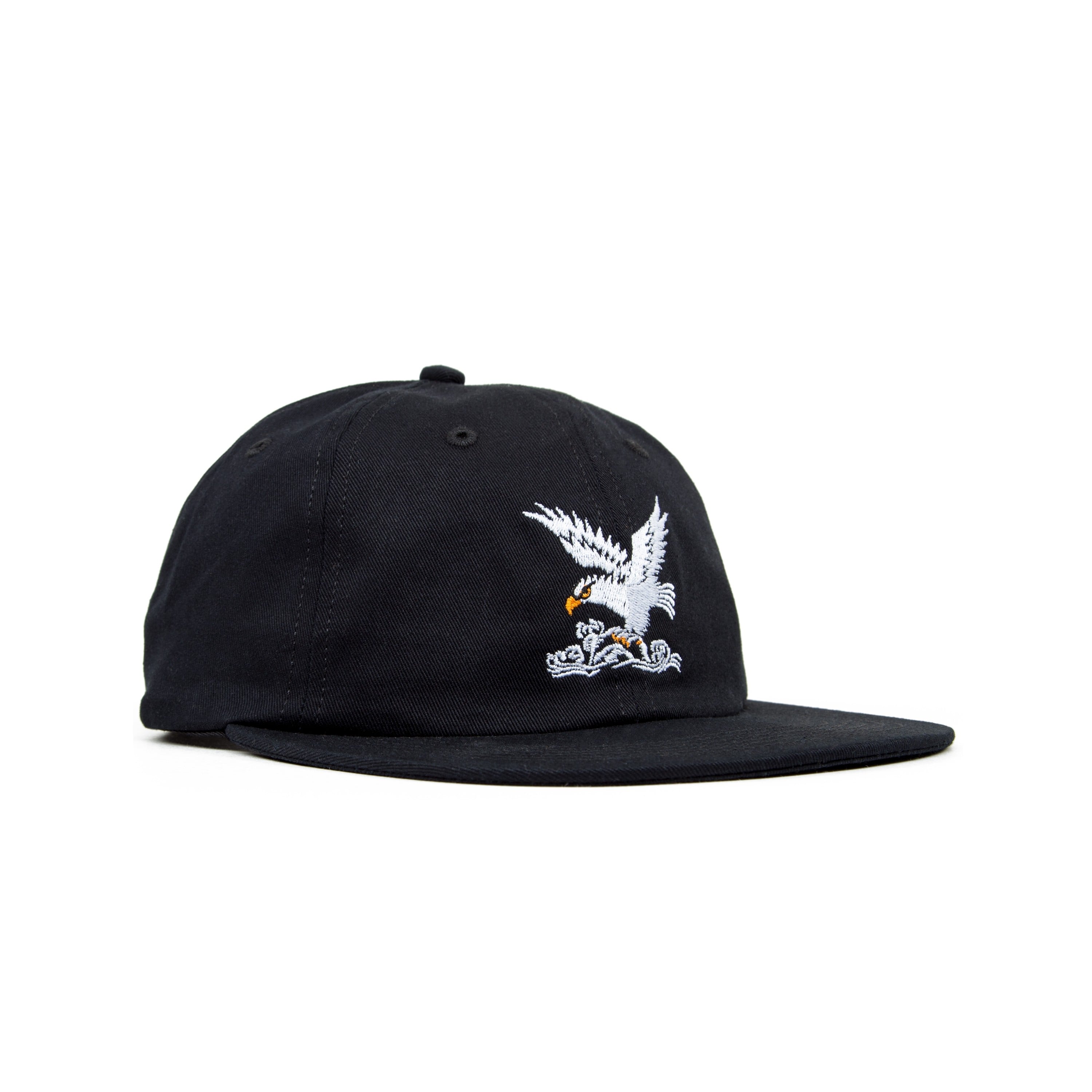 Maharishi Maha Eagle Head Embroidery 6 Panel Cap (Black) - Consortium.