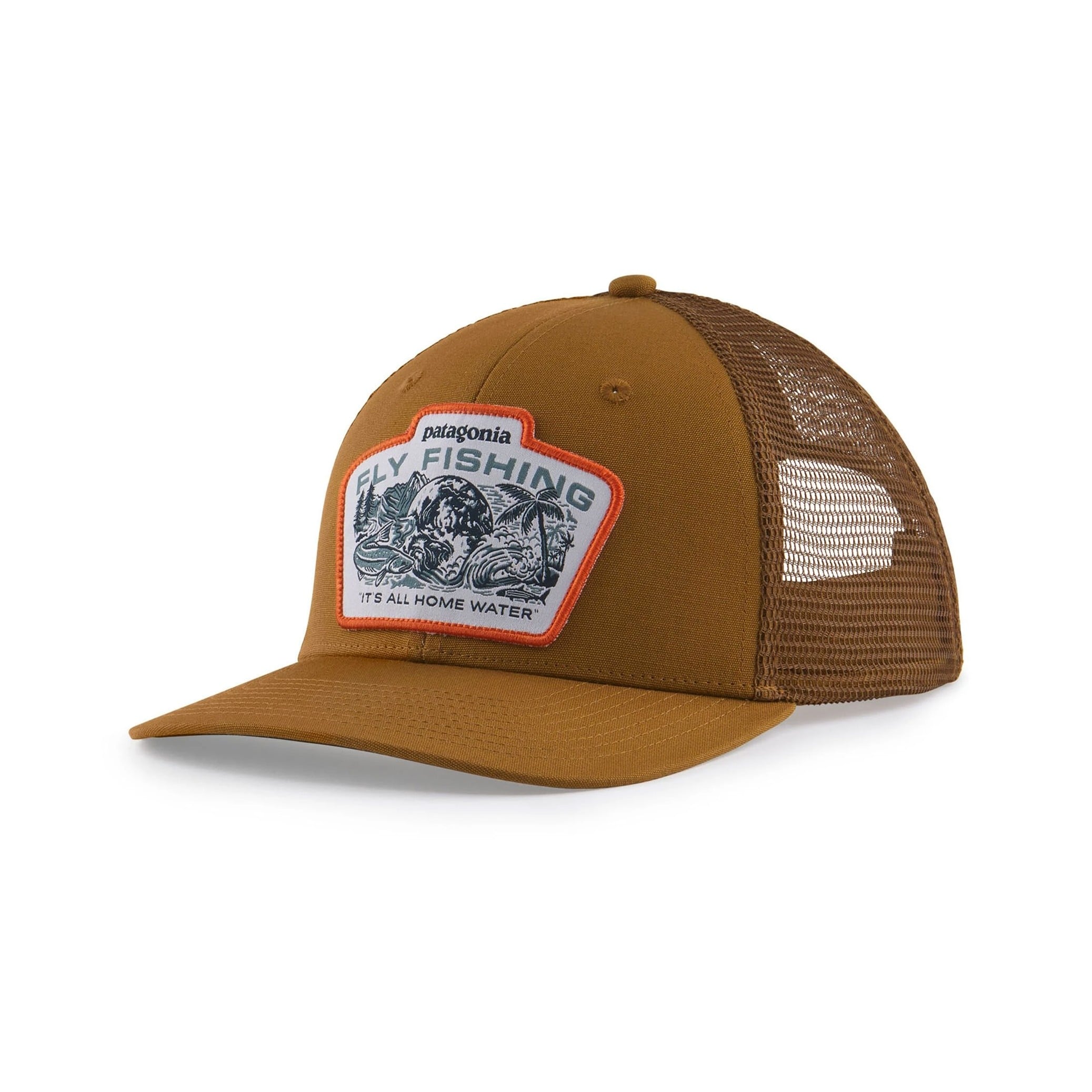 Patagonia Take a Stand Trucker Cap (Bear Brown/All Home Water) - 38356 ...