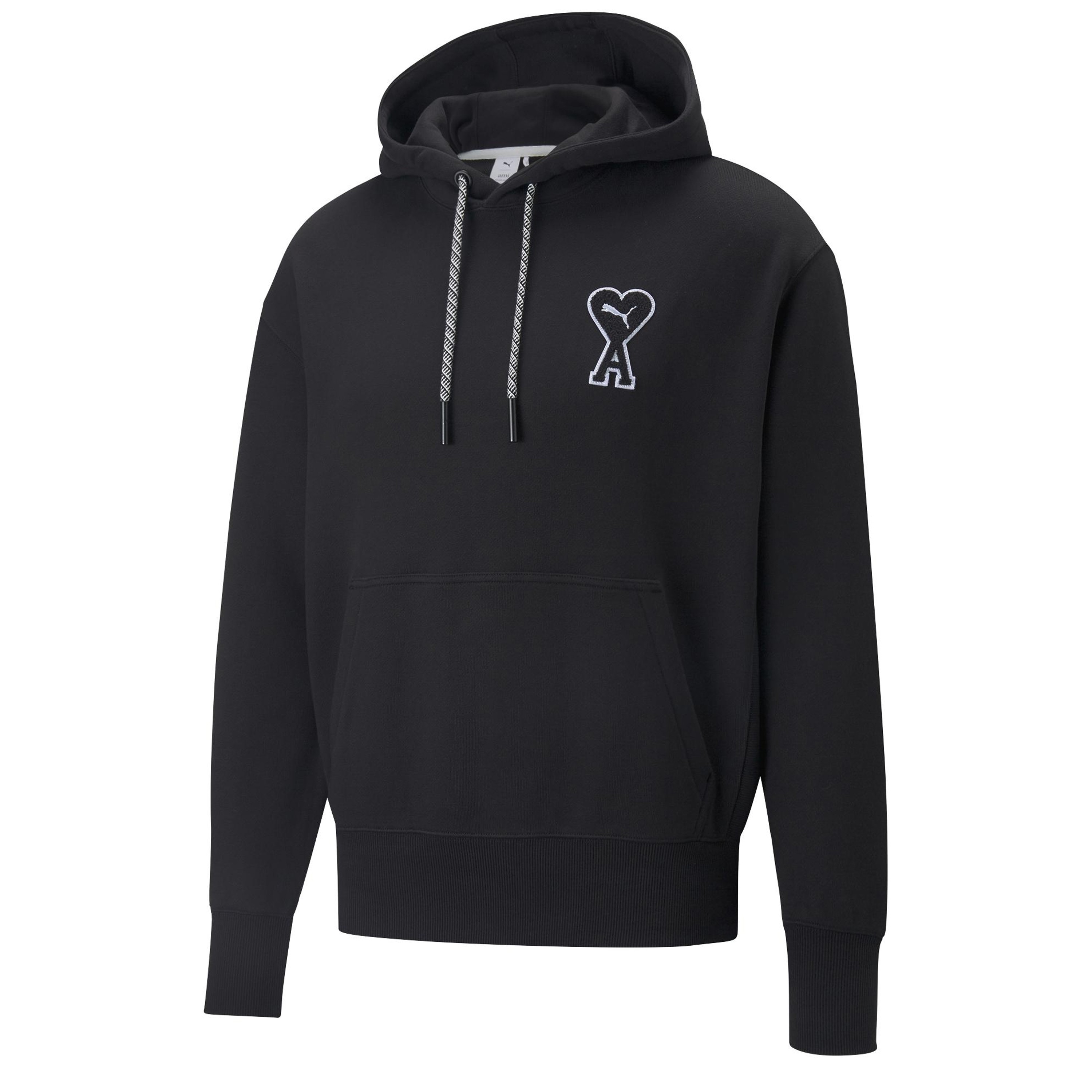 Puma x AMI Pullover Hooded Sweatshirt (Puma Black) - 53623101 - Consortium