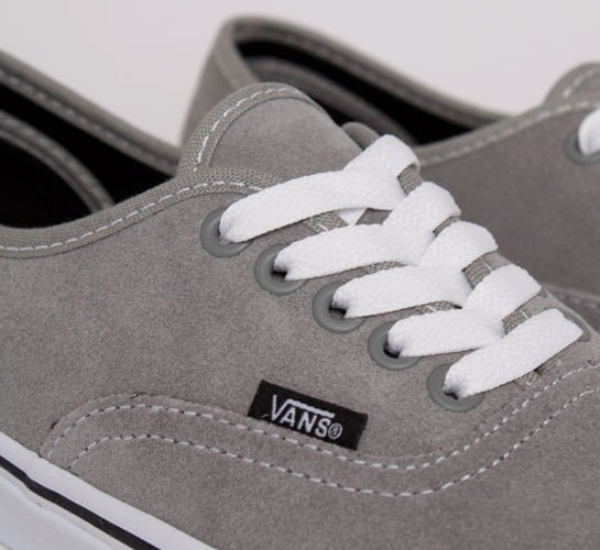 Vans Authentic Suede (Light Grey/True White) - Consortium.