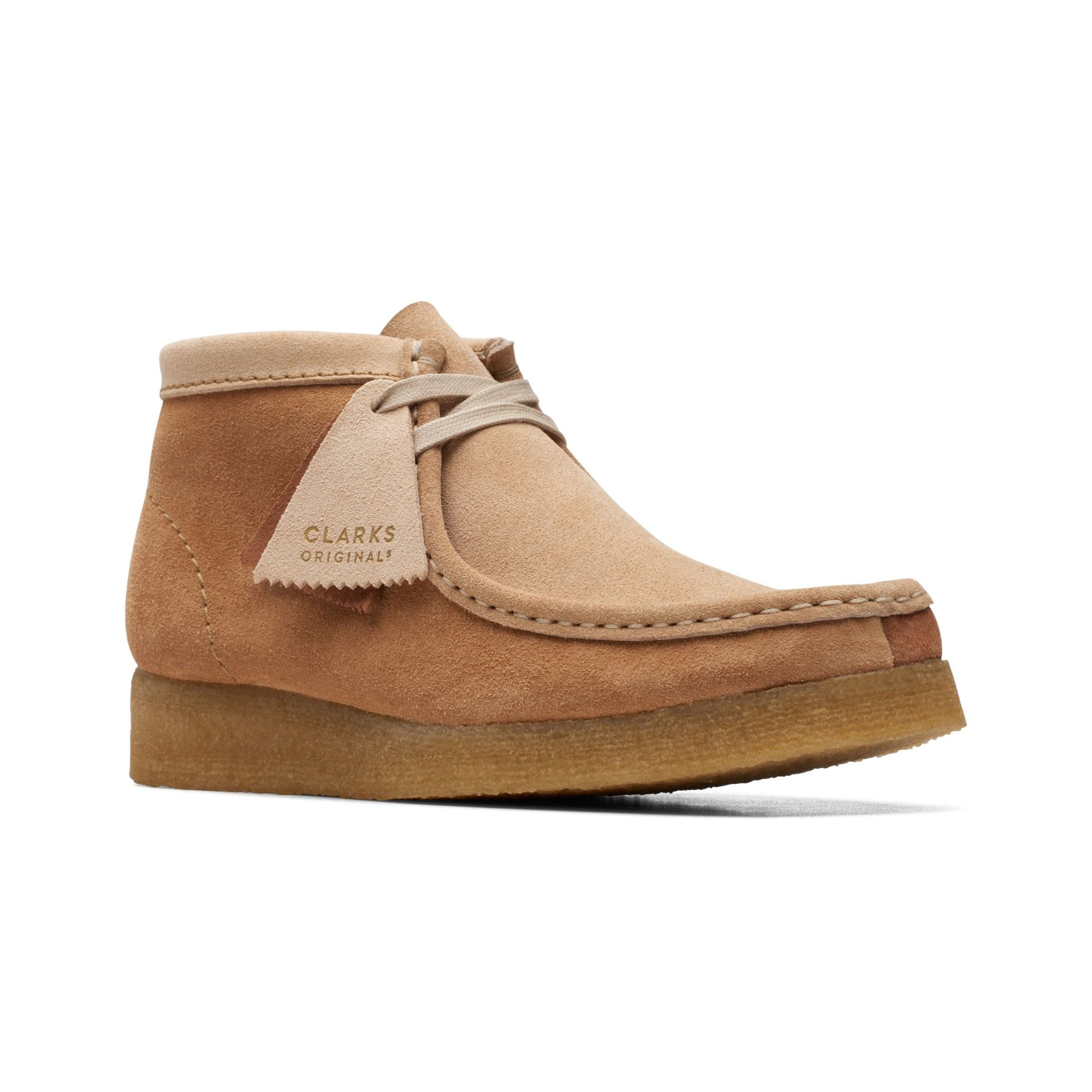 Women's Clarks Originals Wallabee Boot (Tan Combi) - 26169841 - Consortium