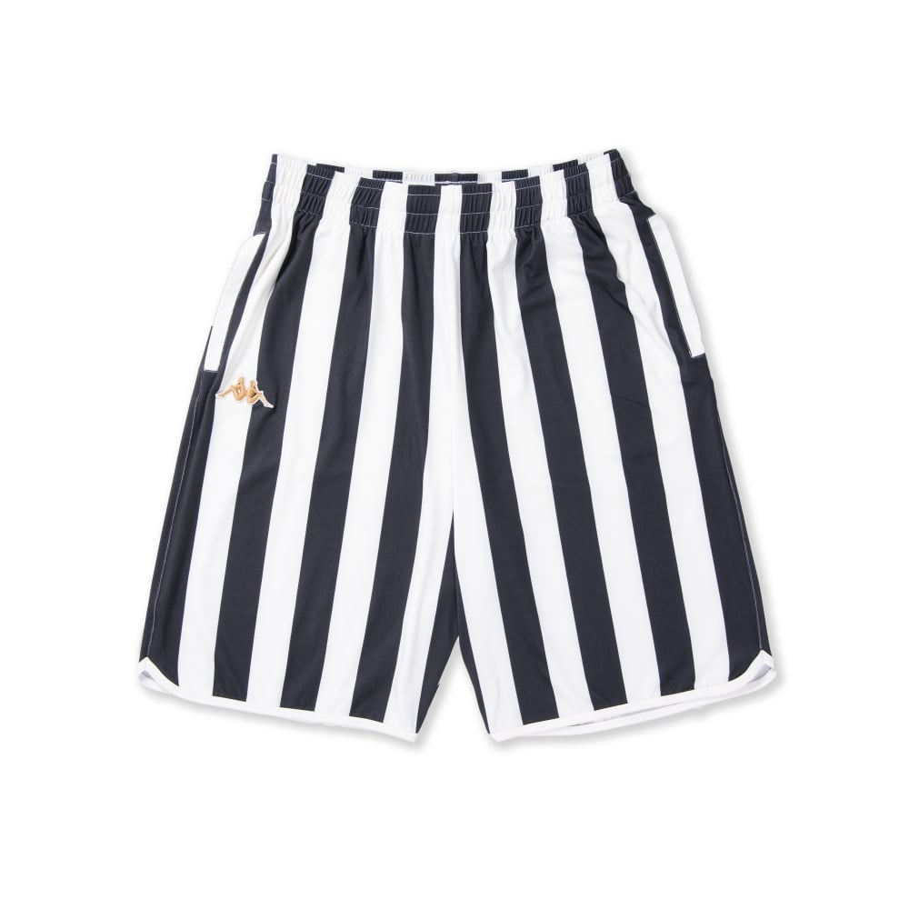 Kappa Kontroll TO.80 Authentic Stripes Short (White/Black) - Consortium.