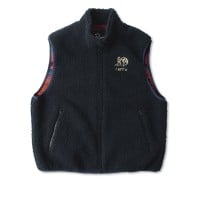 by Parra Chest Alien Fleece Vest (Midnight Blue) - 52147 - Consortium