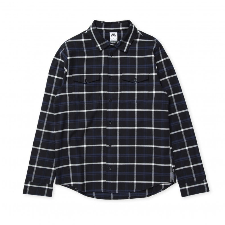 Nike SB Skate Flannel Shirt (Black) - DA4250-010 - Consortium